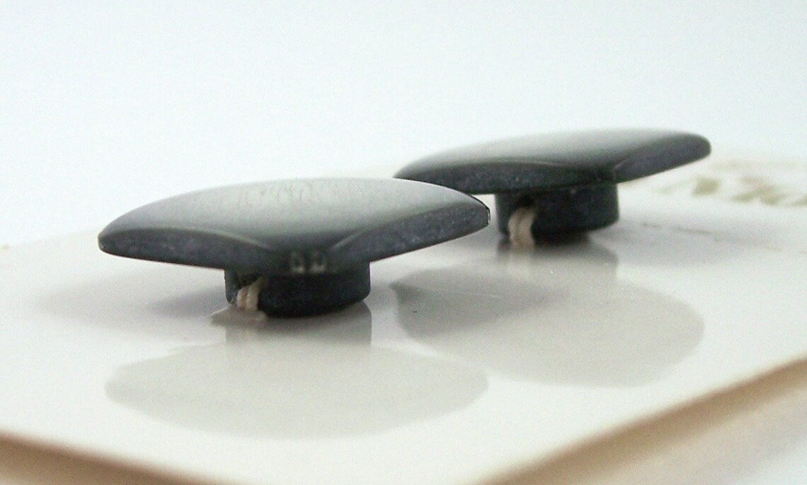 2 Gray Square Buttons 5/8 Width 15.5 Mm Size 32 - Etsy