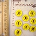 8 Yellow Buttons Almost 5/8 Dia. 15mm Two-hole - Etsy