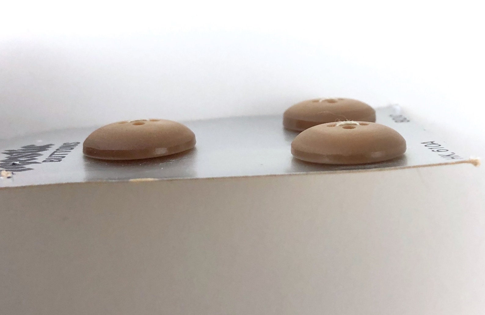6 Plastic Beige Buttons Under 11/16 Dia. 17 Mm Size - Etsy