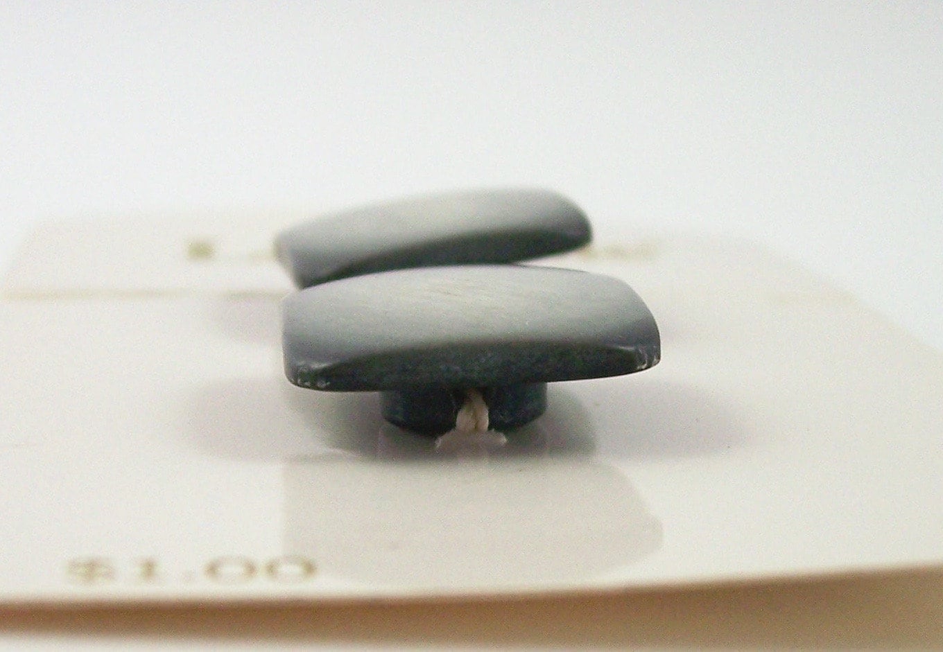 2 Gray Square Buttons 5/8 Width 15.5 Mm Size 32 - Etsy