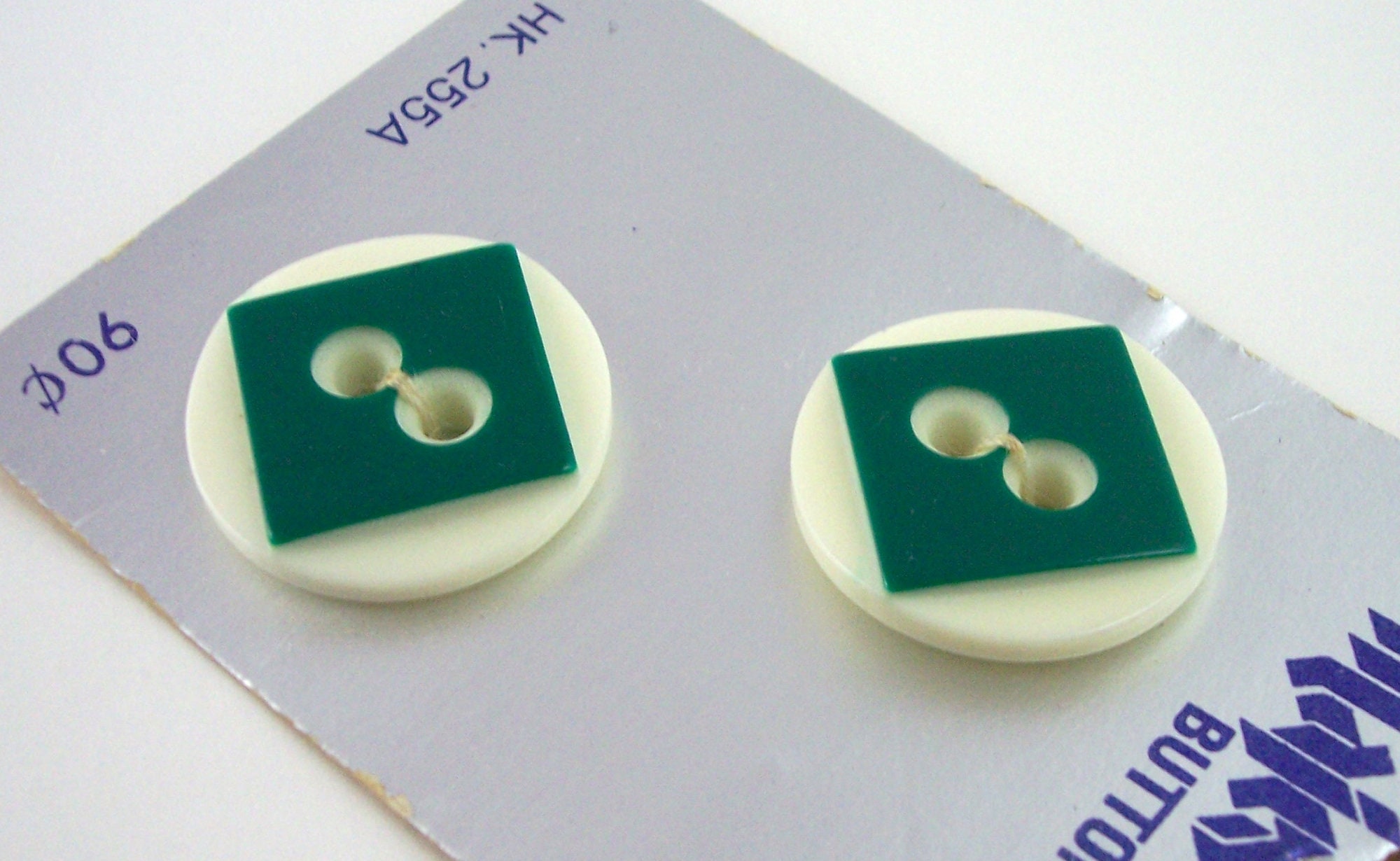 4 Plastic Buttons, Under 7/8 Dia., 22 Mm, Size 34, 2 Hole, Washable ...