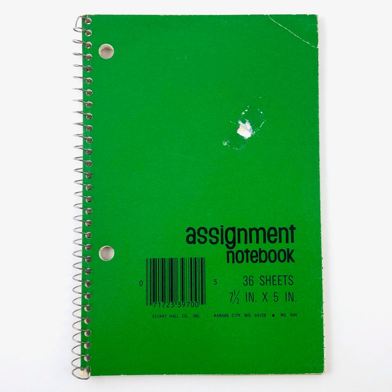 Homework Notebook - Etsy