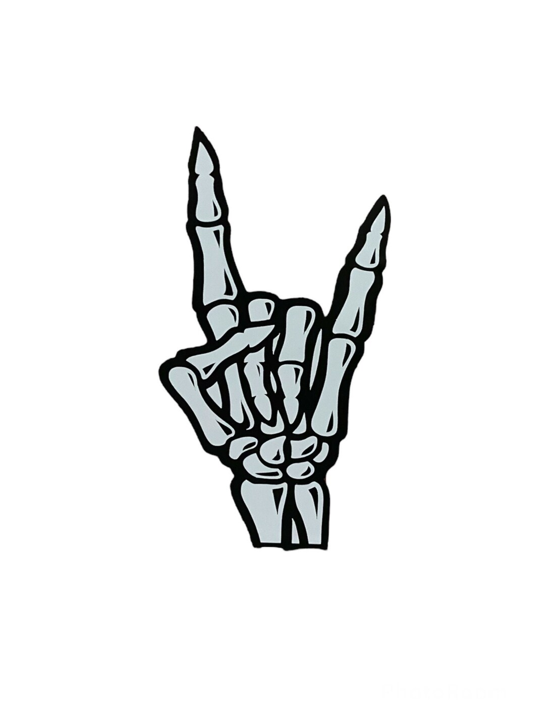 Skeleton Rock on Vinyl Decal Sticker - Etsy