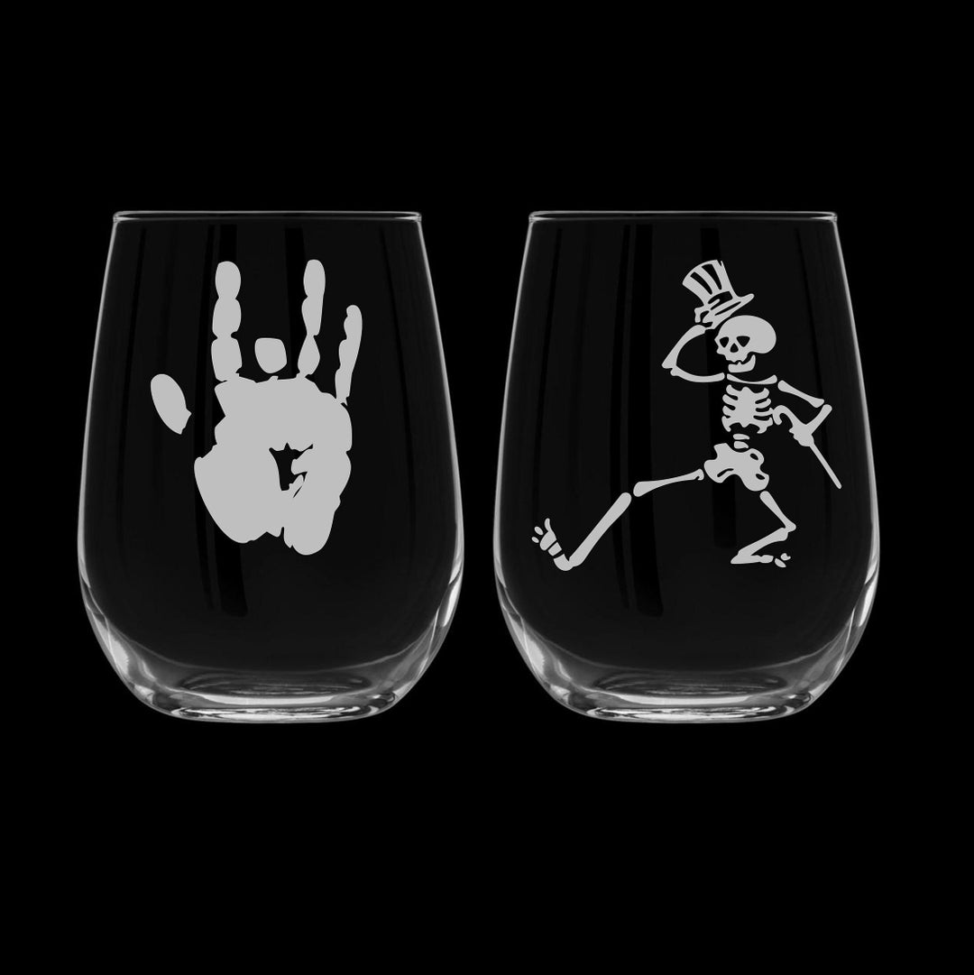 Pick A Pair Of Stemless Wine Glasses Etsy