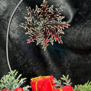 Iridescent Lightning Bolt Christmas Ornament - Etsy