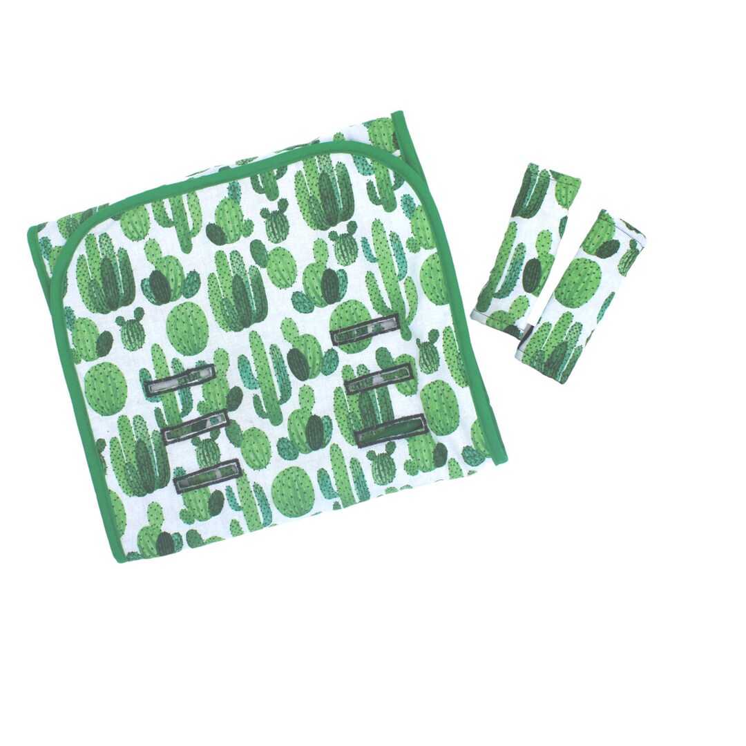 Green Cactus Stroller Liner With Strap Covers - Etsy