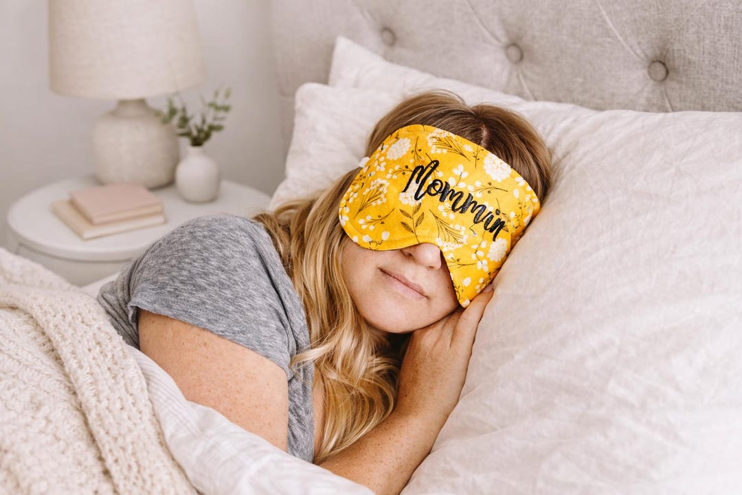 Personalized Oversized Sleep Mask – Embroidered Eye Mask, Blackout ...