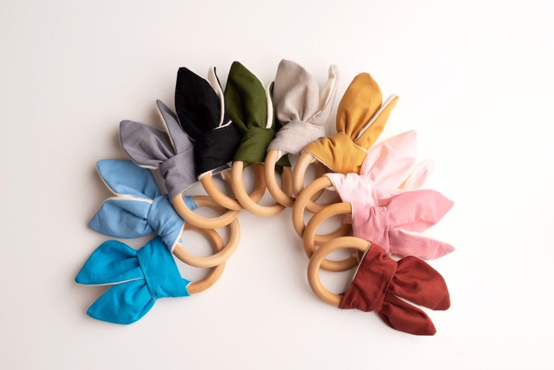 Teething Ring,teething Toy,solid Teether Ring,baby Teether,wooden Ring ...