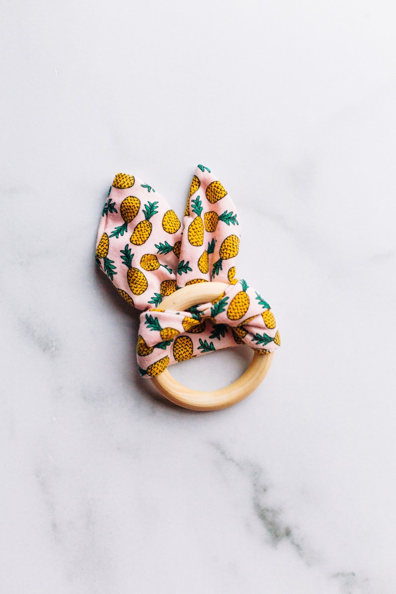 Teething Ring,teething Toy,natural Dye Toy,floral Teether Ring,baby ...