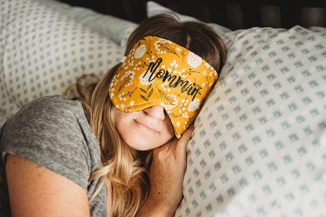 Personalized Oversized Sleep Mask: Satin or Minky Back - Etsy