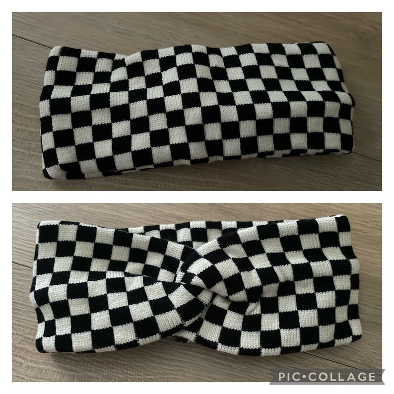 Checkered Head Band - Etsy