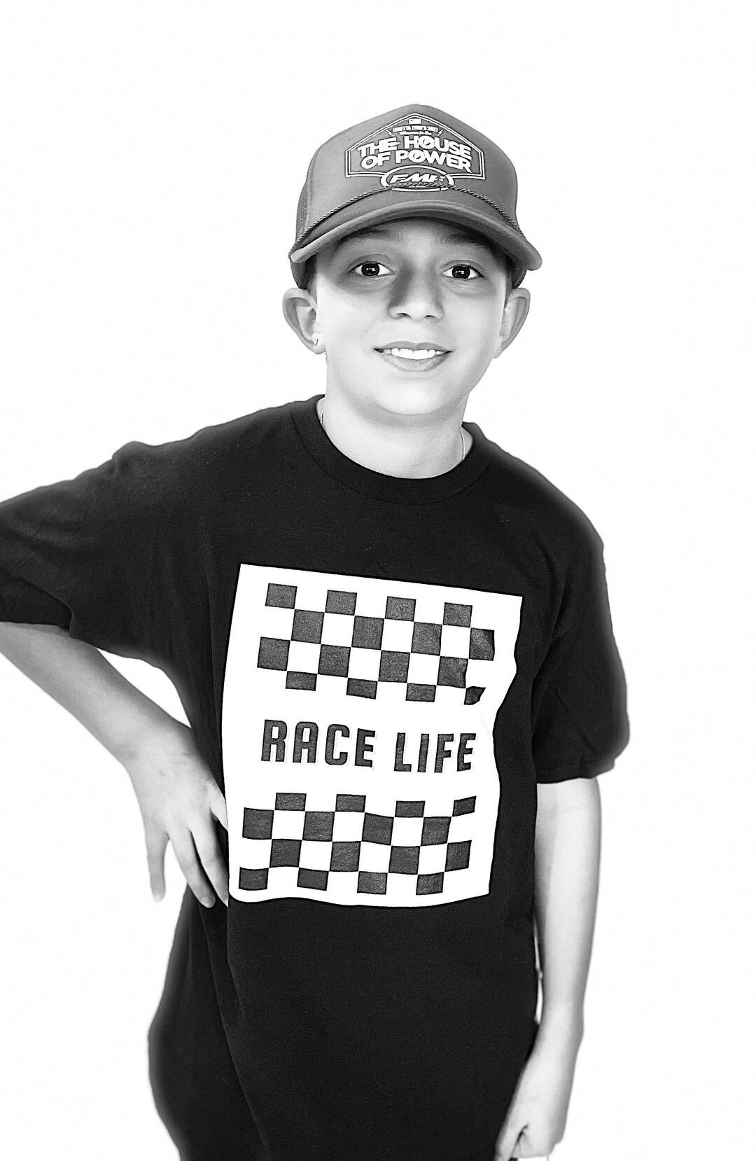 Checkered Flag- Race Life - Kids Heavy Cotton Tee - Etsy