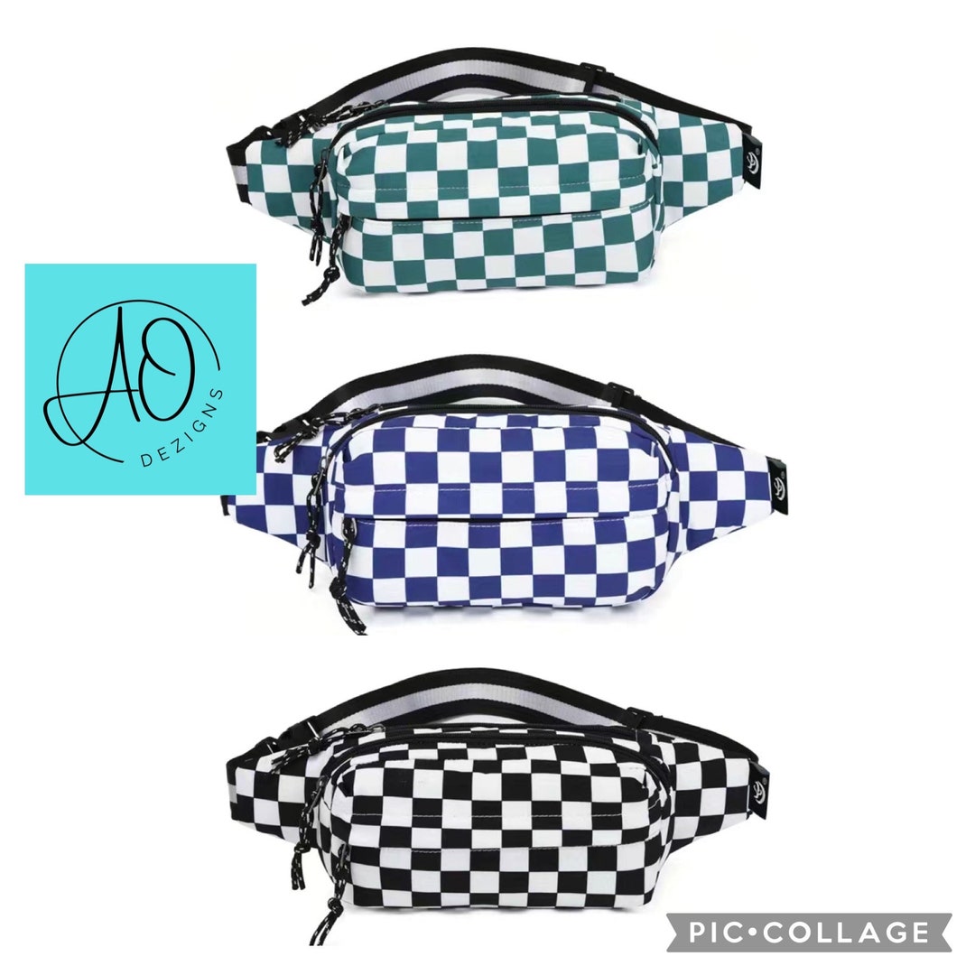 Checkered Crossbody Fanny Pack - Etsy