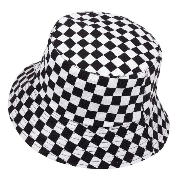 Checkered Hat - Etsy
