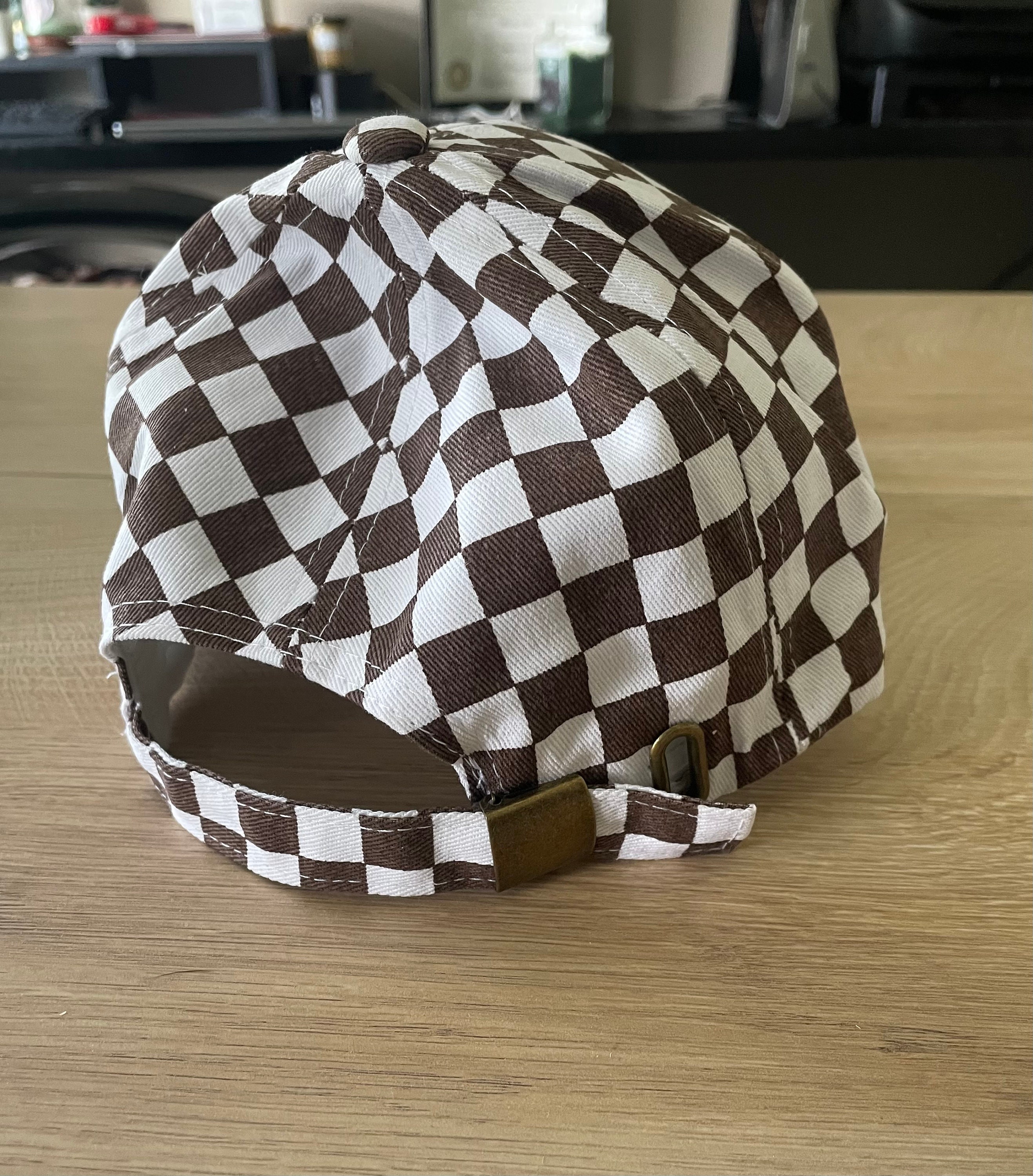 Checkered Baseball Cap - Etsy