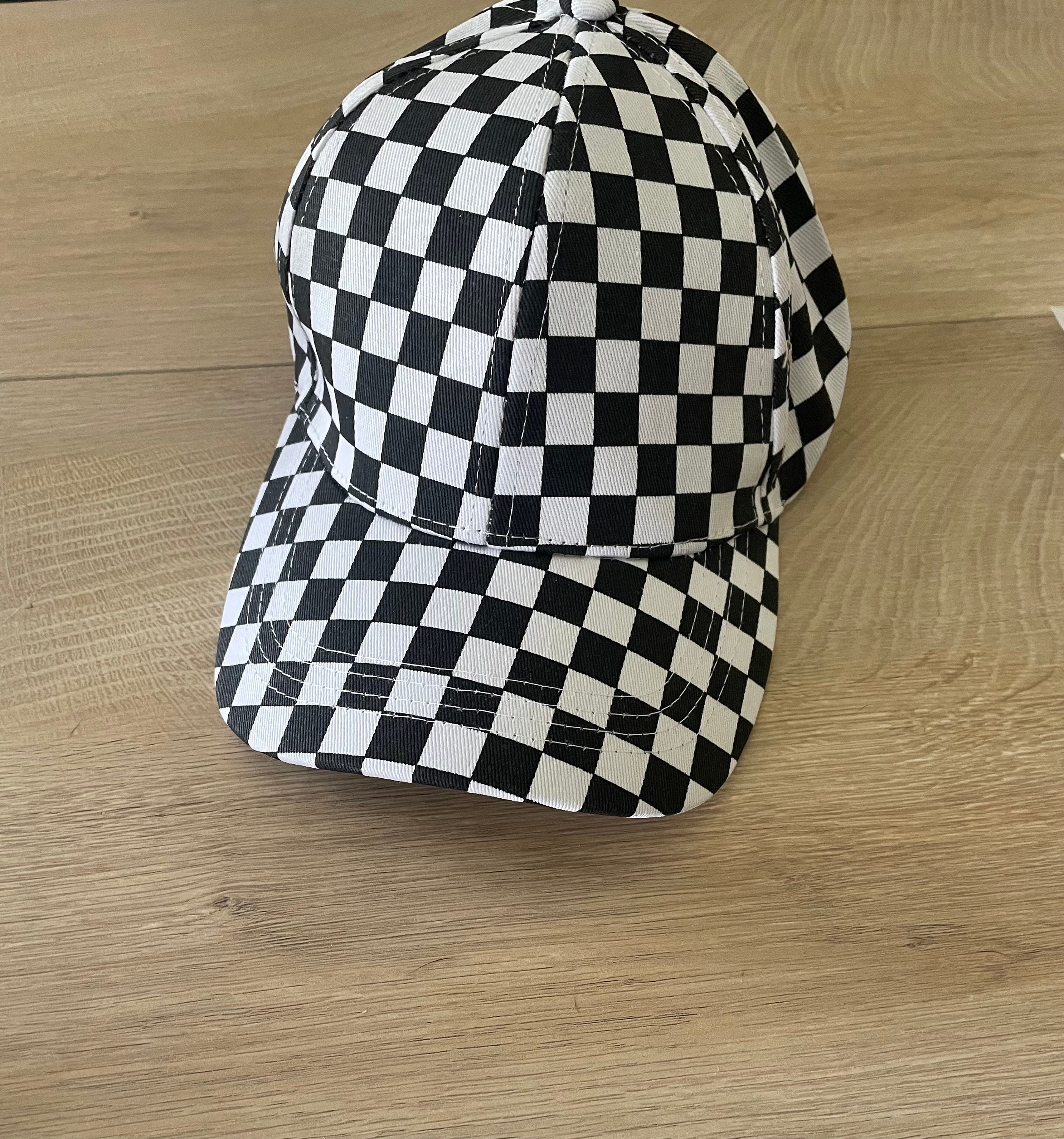 Checkered Baseball Cap - Etsy