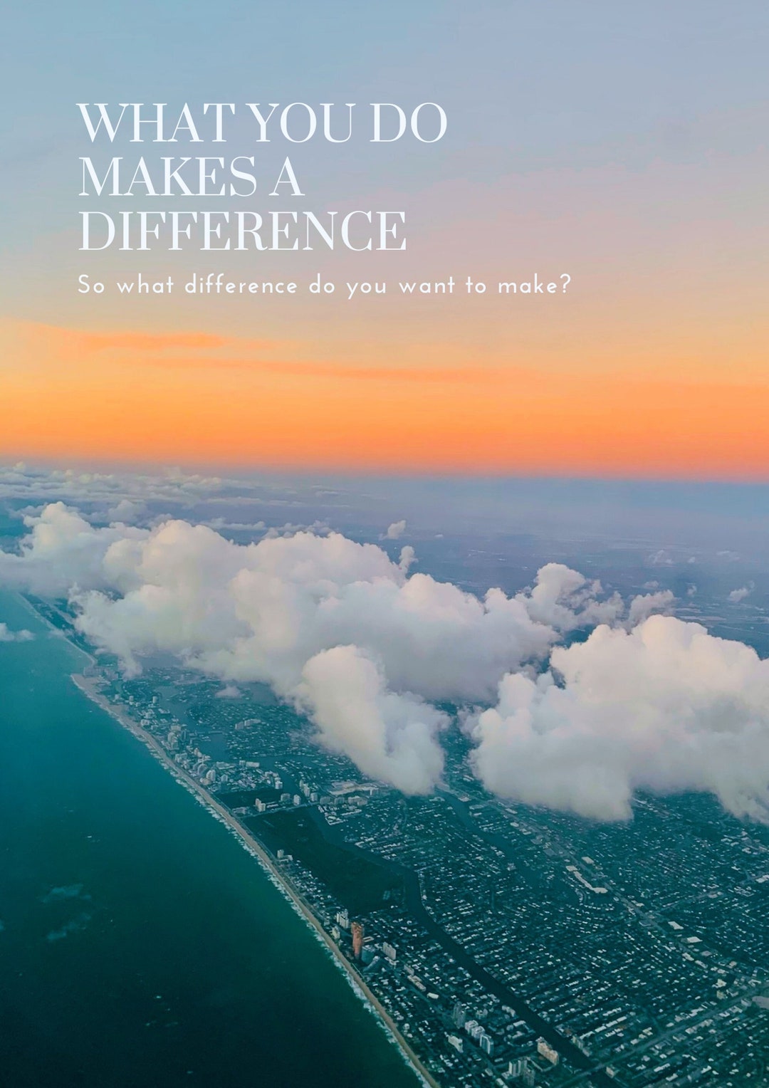 Inspirational Photo Print - "make A Difference" - Etsy
