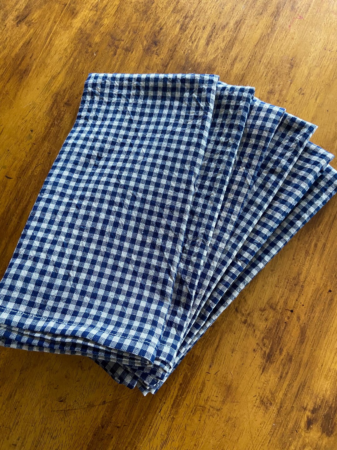 Set of 4 Check, Plaid Napkins, Black and Taupe Plaid Cloth Napkins ...