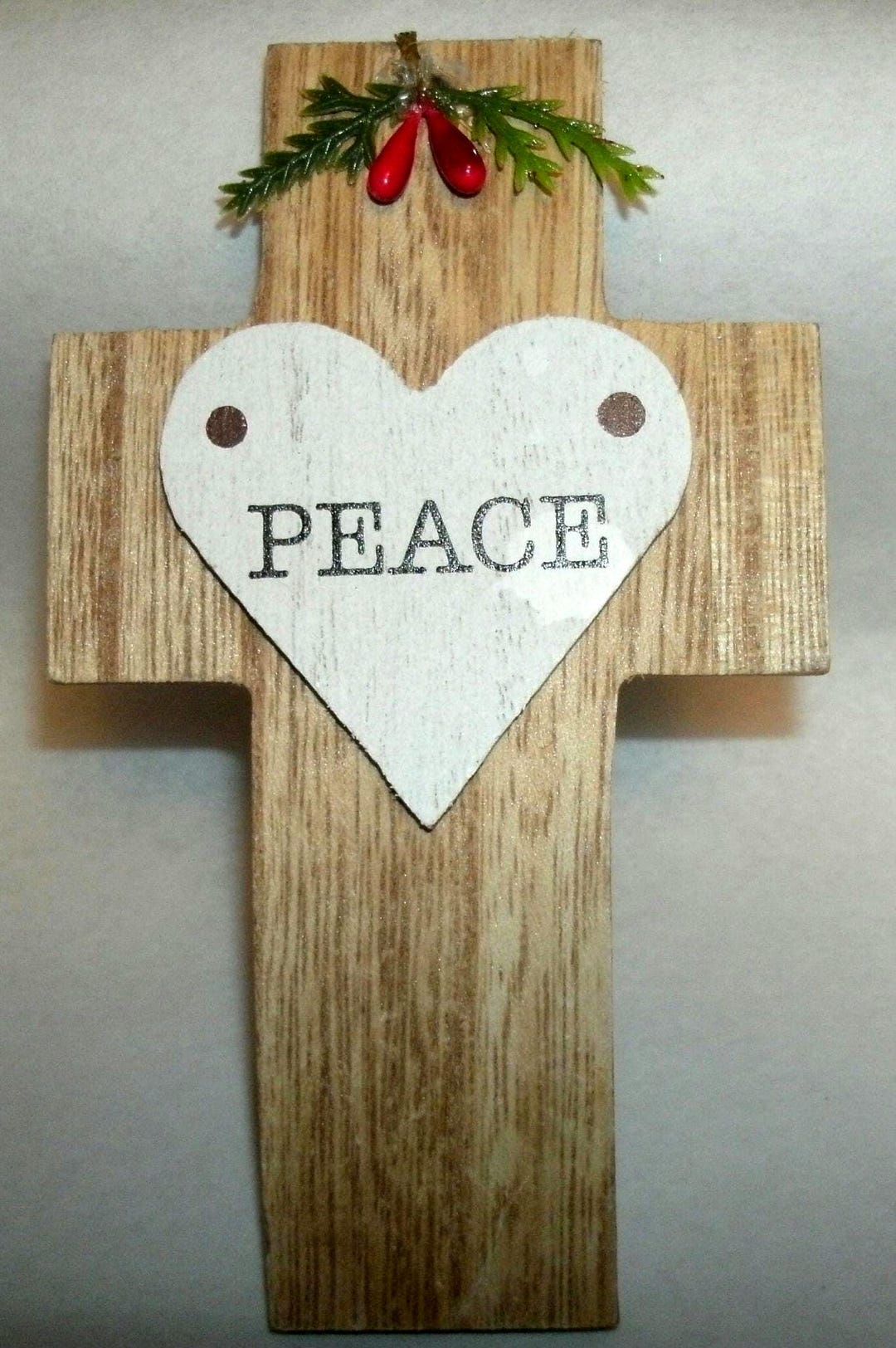 One Wood Décor, Cross Magnet, Refrigerator Magnet, Holiday Magnet ...