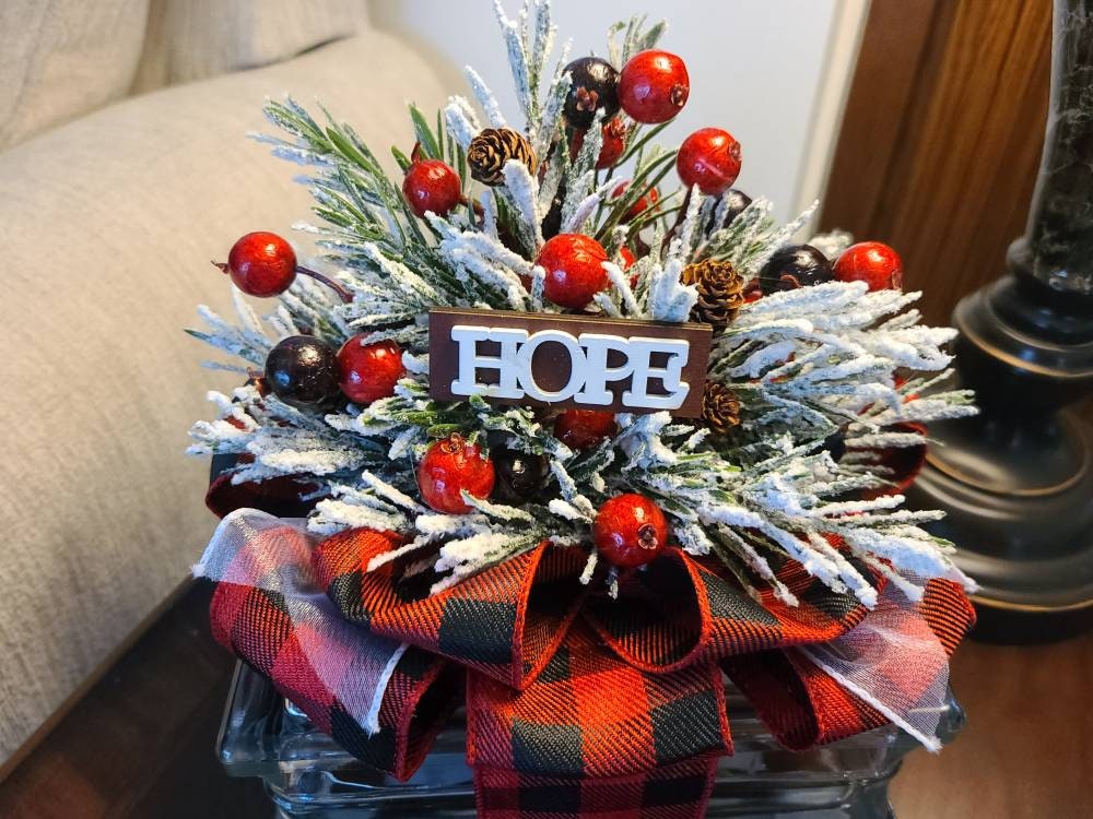 NEW Winter Hope Lighted Decor Home Decor Christmas | Etsy