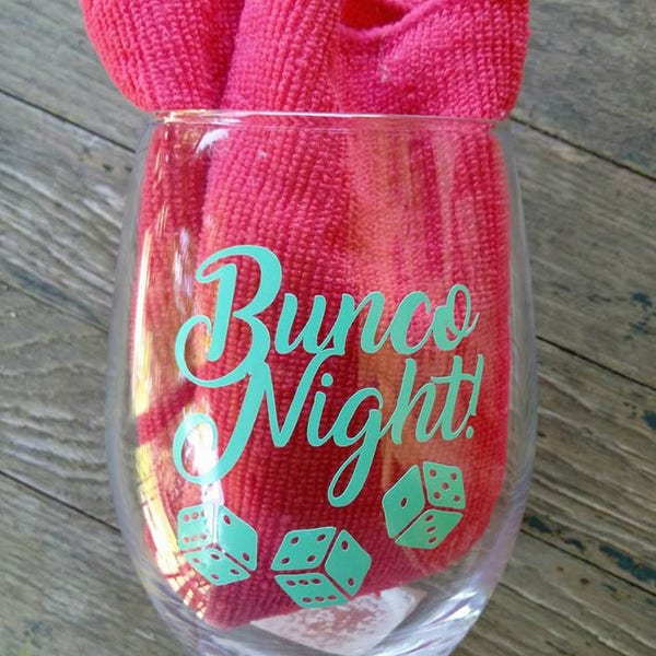 Bunco Wine Glass Etsy