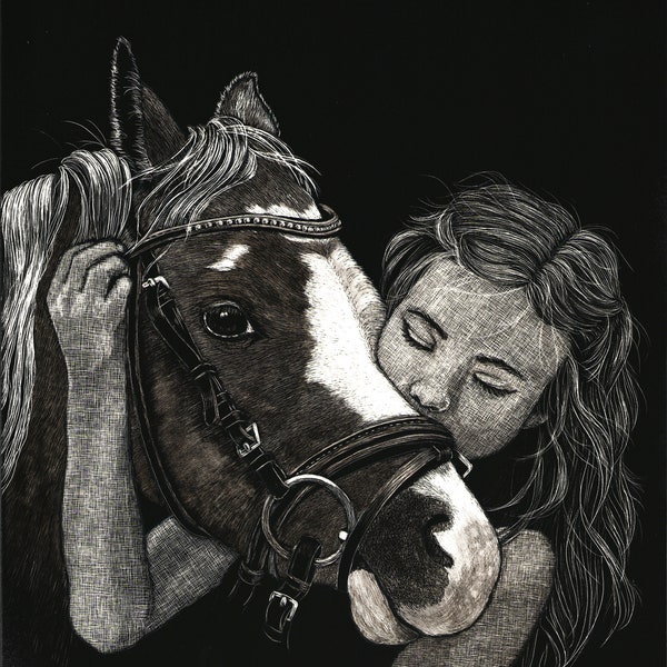 Scratchboard Art - Etsy