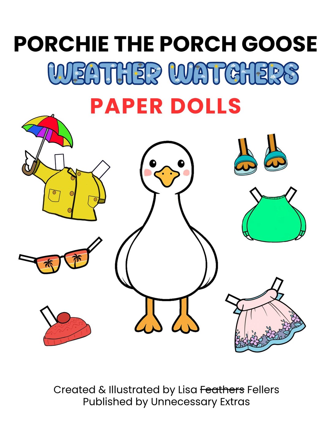 Goose on the Loose Paper Dolls: Weather Watchers (digital Download) - Etsy
