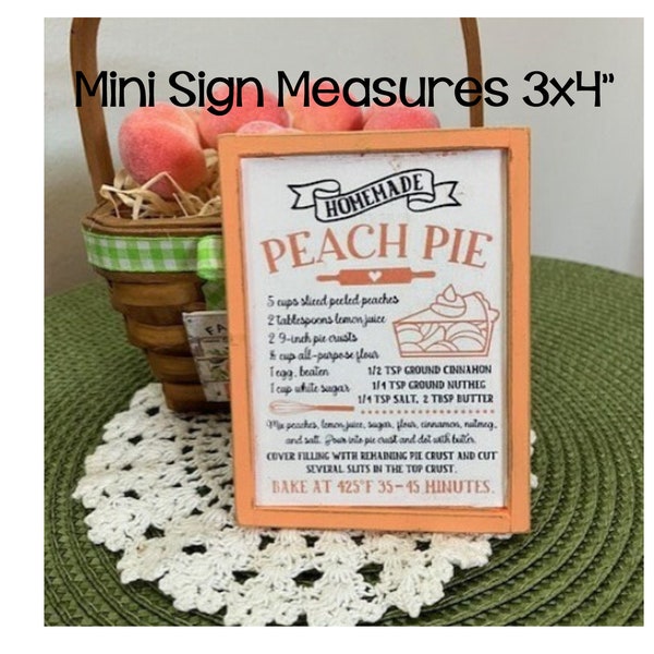 Peach Pie - Etsy