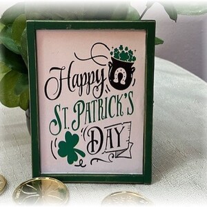 Happy St. Patricks Day Mini Wood Sign for St. Patricks Tiered Trays - Etsy