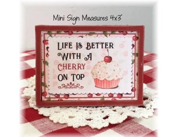 Cherry on Top Sign - Etsy
