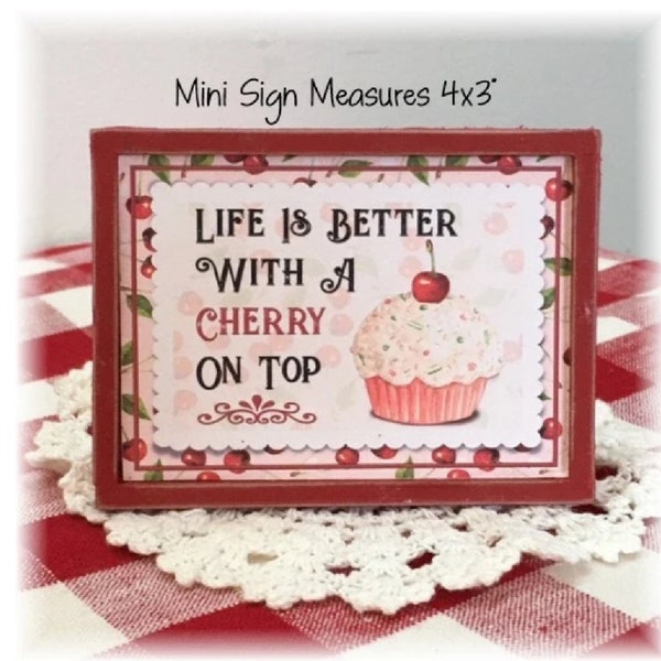 Cherries Sign - Etsy