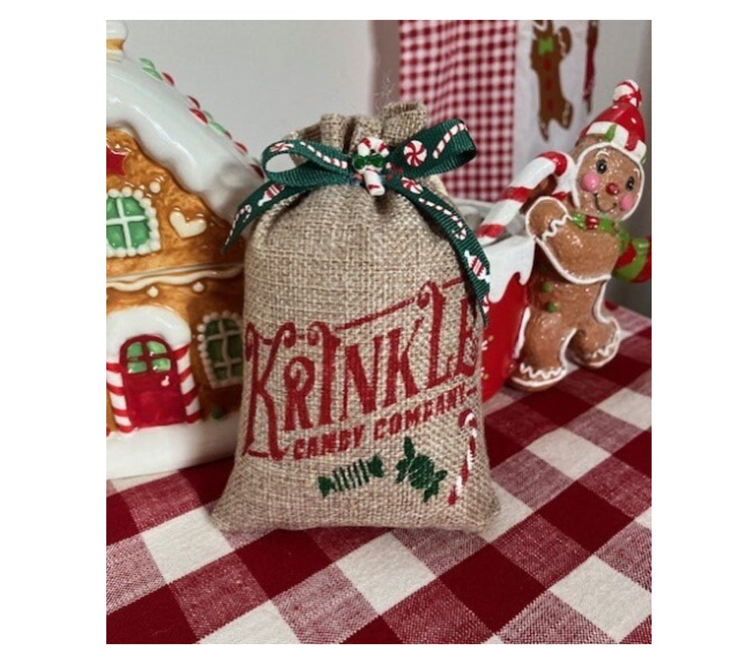 Kringle Candy Company Mini Burlap Sack for Christmas Decor - Etsy