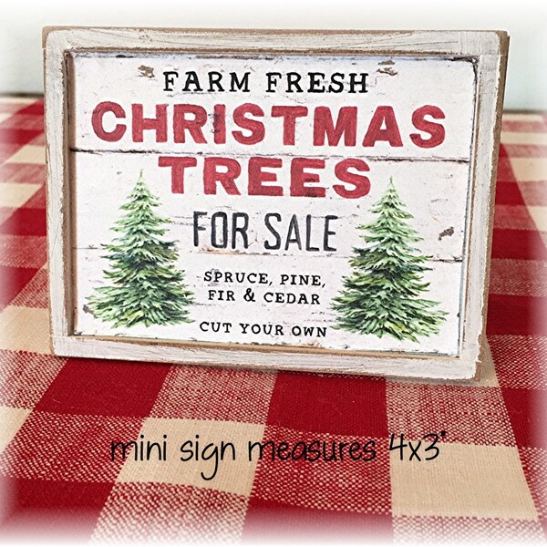 Christmas Tree Sign - Etsy