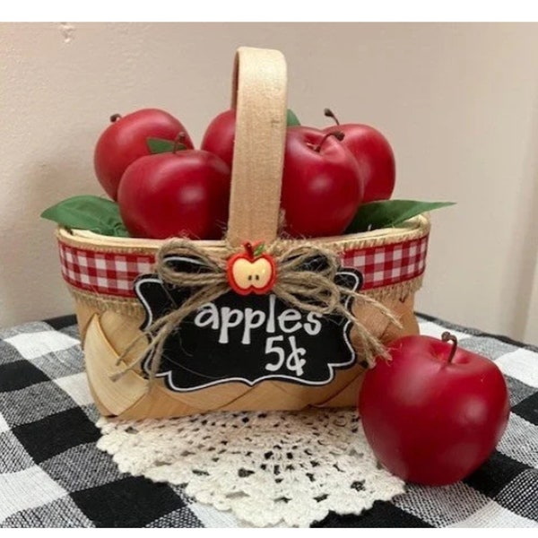 Apple Basket - Etsy