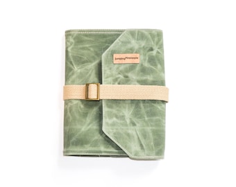Large Waxed Canvas Journal Pouch, Roll up Pencil Case Pen Holder, Art ...