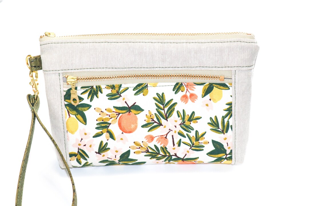 Clutch Handtasche mit Reißverschluss, Clutch Geldbörse mit Handriemen ...
