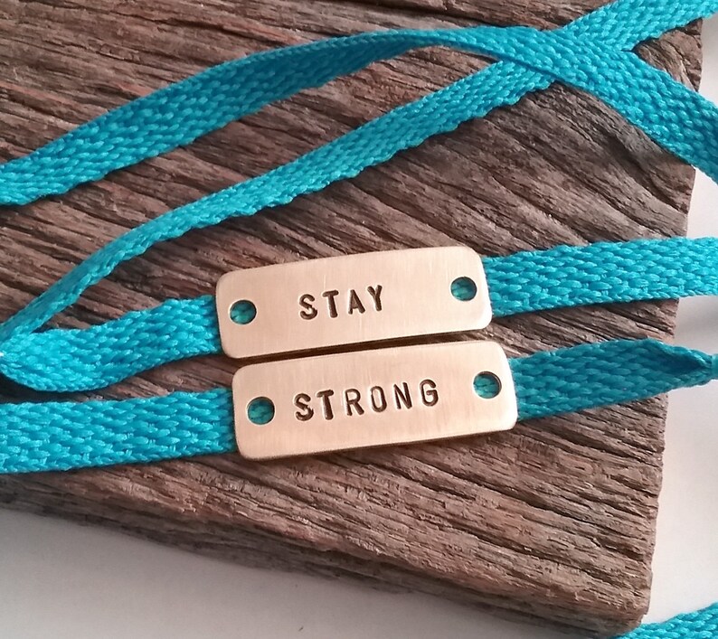 Cool Mens Gifts Stay Strong Shoe Lace Tags Racer Shoelace - Etsy