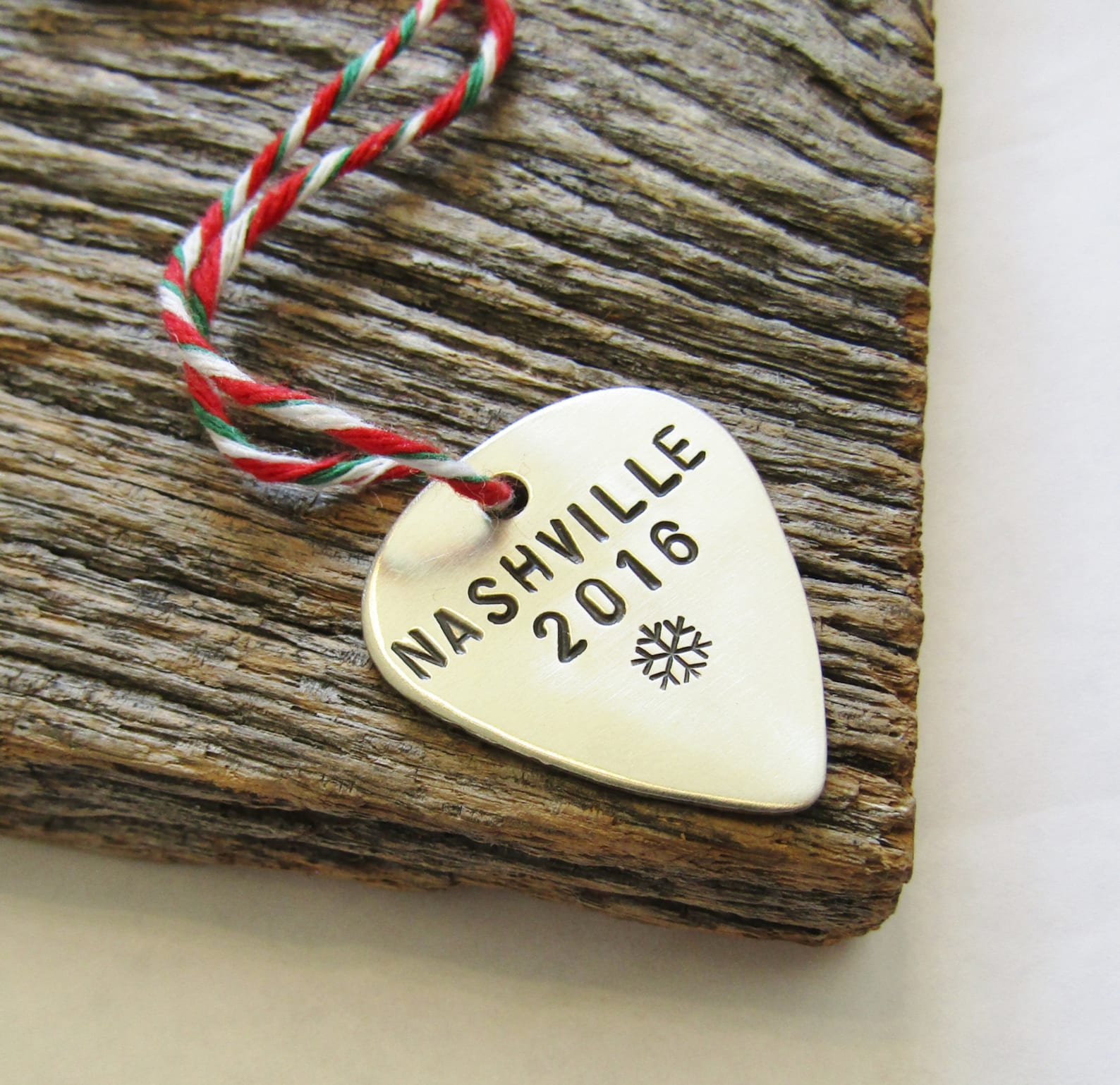 Gift for Singer Guitar Pick Gifts Christmas Ornament TN State Gift ...