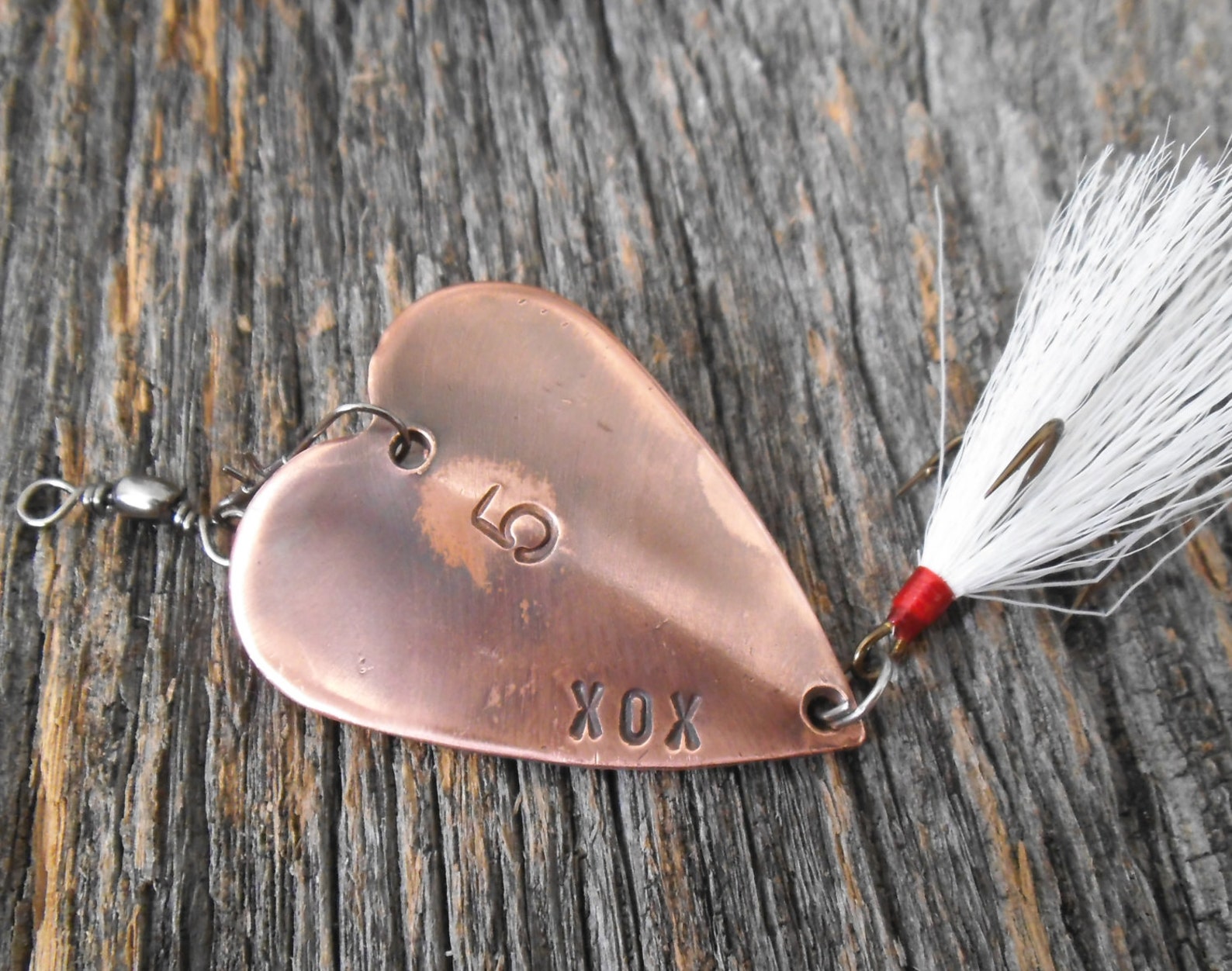 Boyfriend Fishing Lure Custom Copper Gift Men 5 Fifth | Etsy