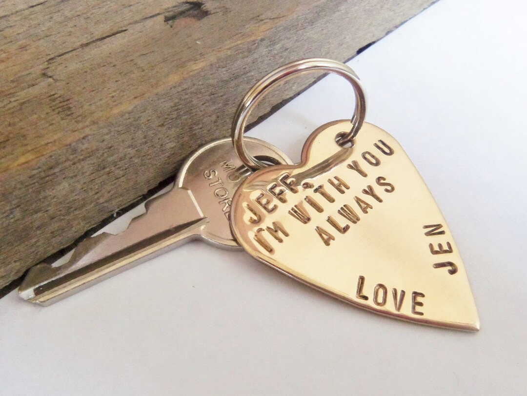 Personalized Keychain for Boyfriend Gift for Husband Key Chain Couples ...