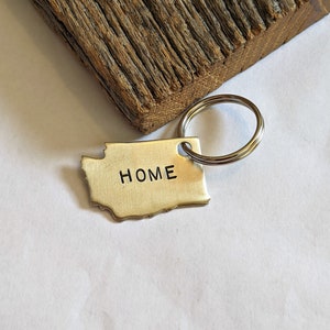 Washington State Key Chain Home State Keychain Home Keyring University ...