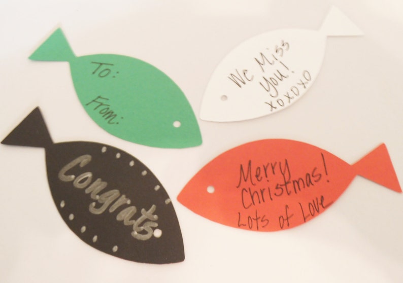 Personalized Card Custom Message Fish Notecard Add on to - Etsy