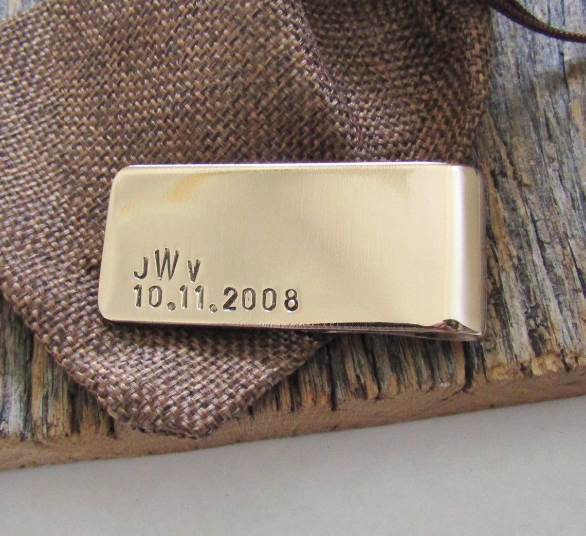 Monogram Money Clip Monogrammed Gift Custom Money Clip - Etsy
