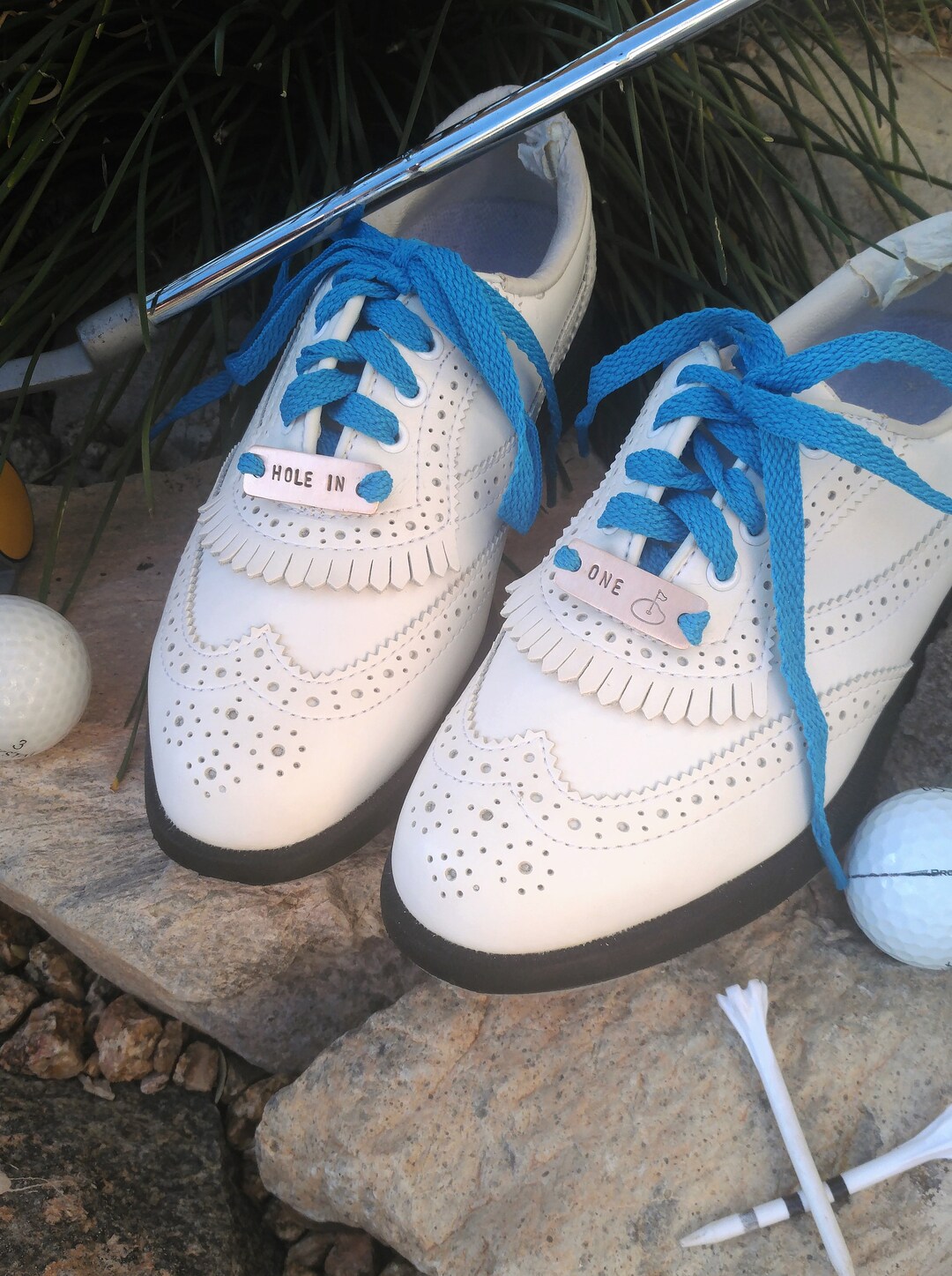 Hole in One Gift for Golfer Personalized Shoe Tags Sneaker Clips Golf ...