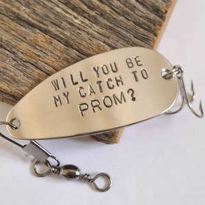 Personalized Will You Go to Prom With Me Fishing Lure Unique Prom Gifts ...