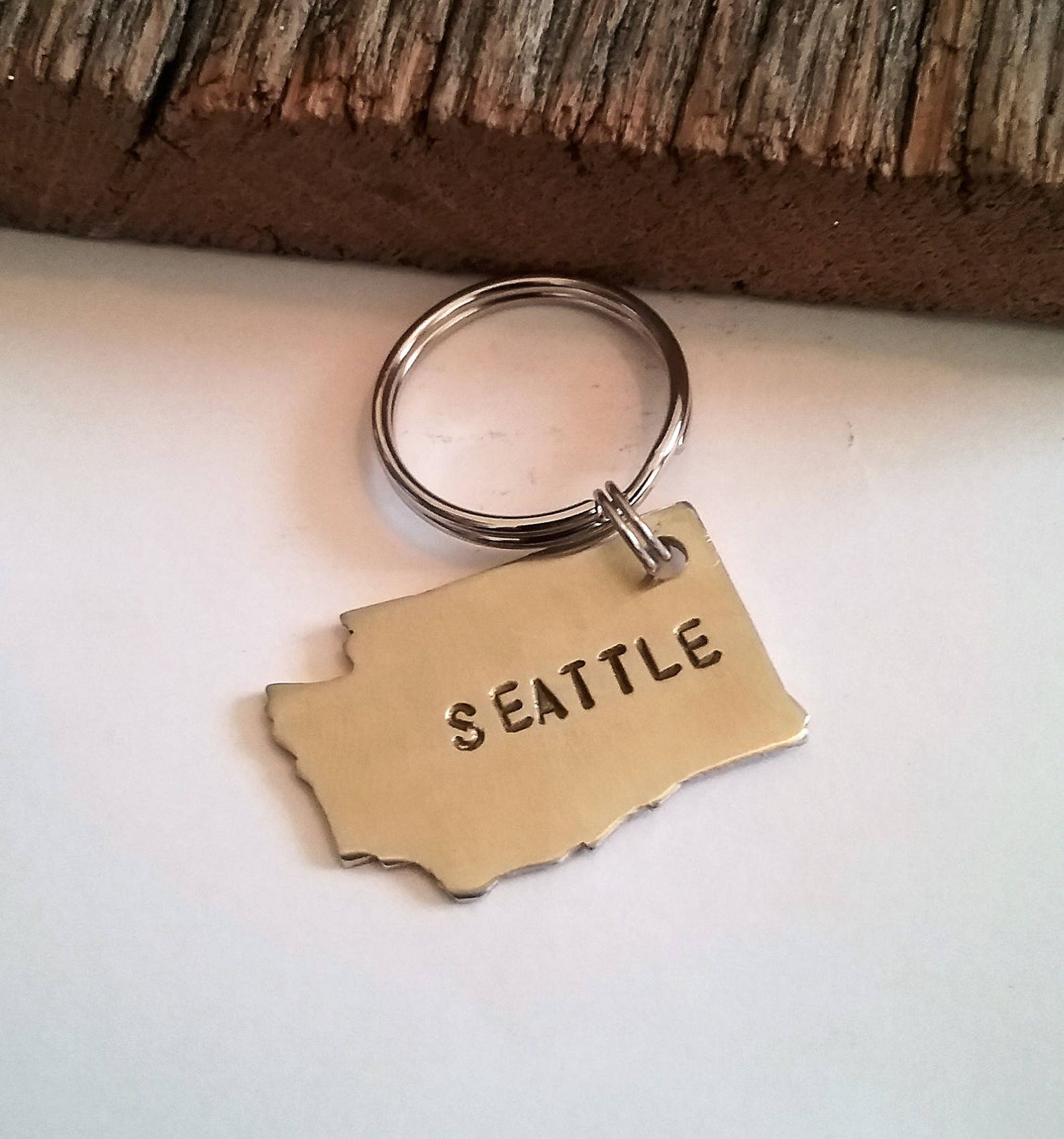 Seattle Washington Keychain I Love Washington State | Etsy