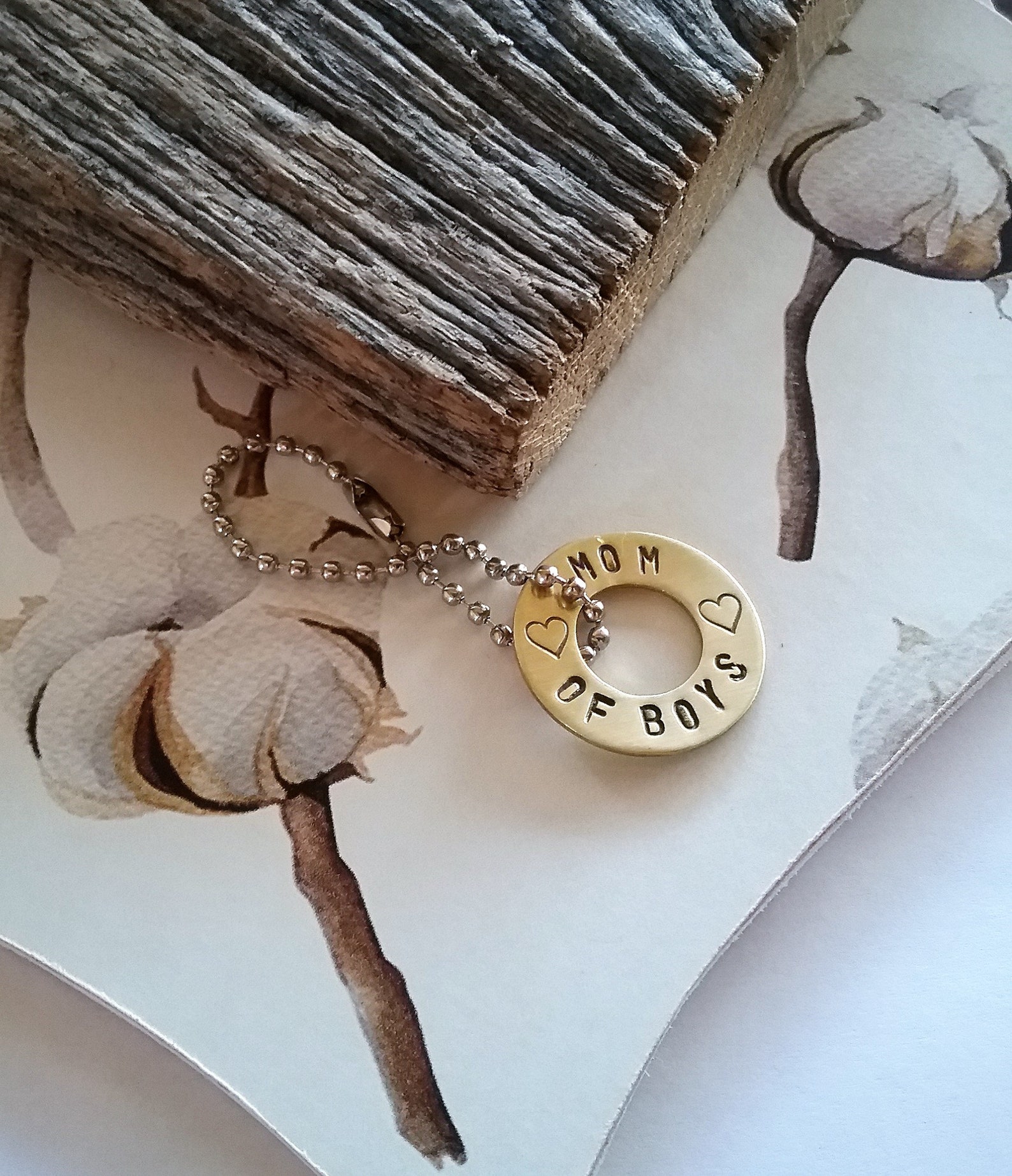 Mom of Boys Keyring Custom Washer Keychain Personalized Gift | Etsy