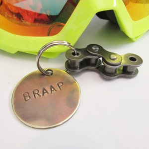 Motorcycle Keychain Motorbike Keyring Dirtbiker Gifts for Boyfriend ...