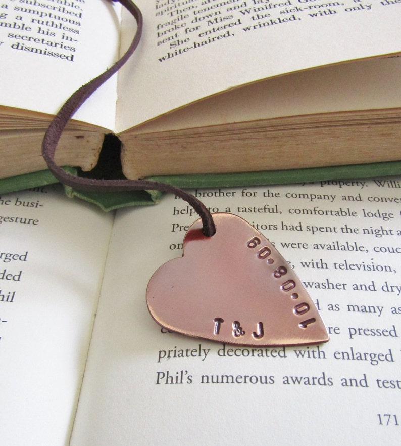 Anniversary Bookmark Personalized Wedding Bookmark for Him - Etsy
