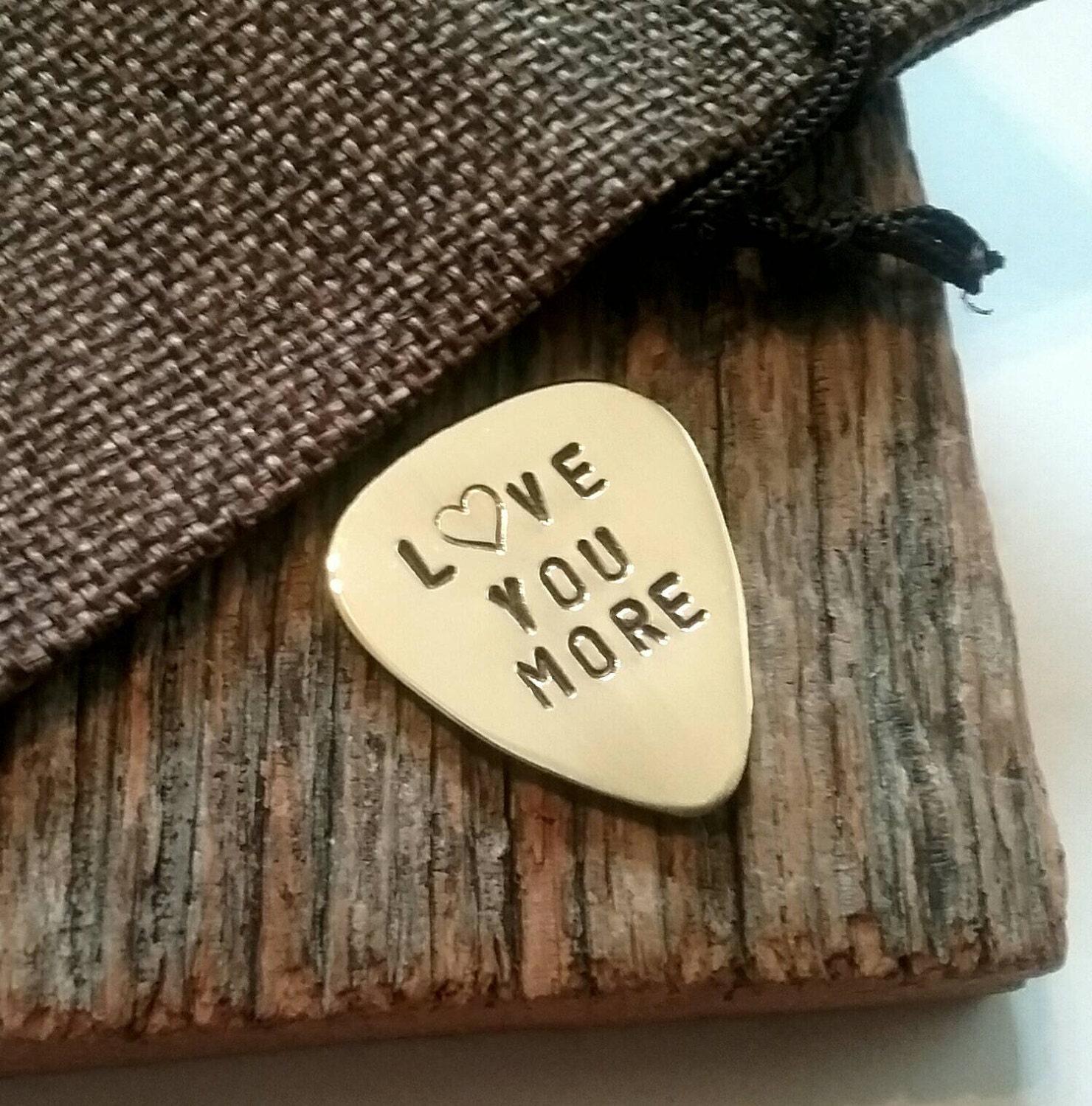 Love You More Guitar Pick I Love You Gift for Girlfriend | Etsy